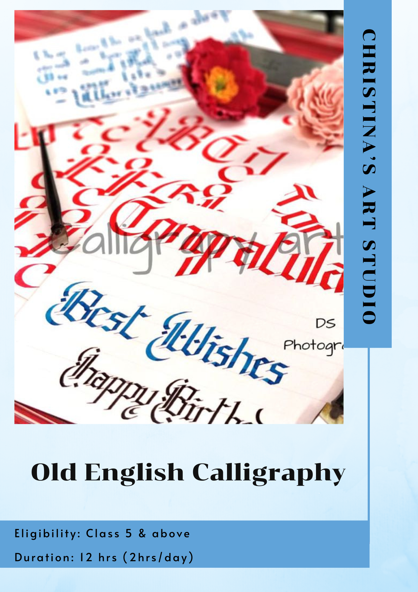 Calligraphy Courses in Chennai for Women and Children